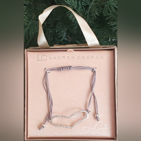 LC Lauren Conrad | Jewelry | Lc Lauren Conrad Crystal Heart Bolo ...